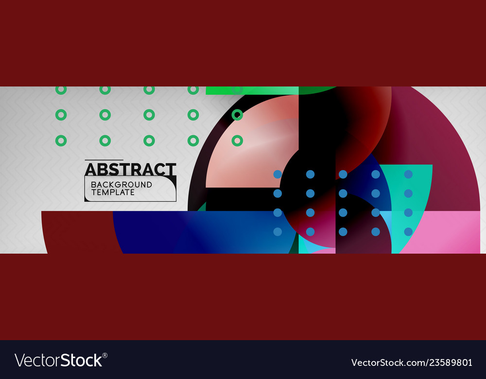 Abstract background geometric circle composition Vector Image