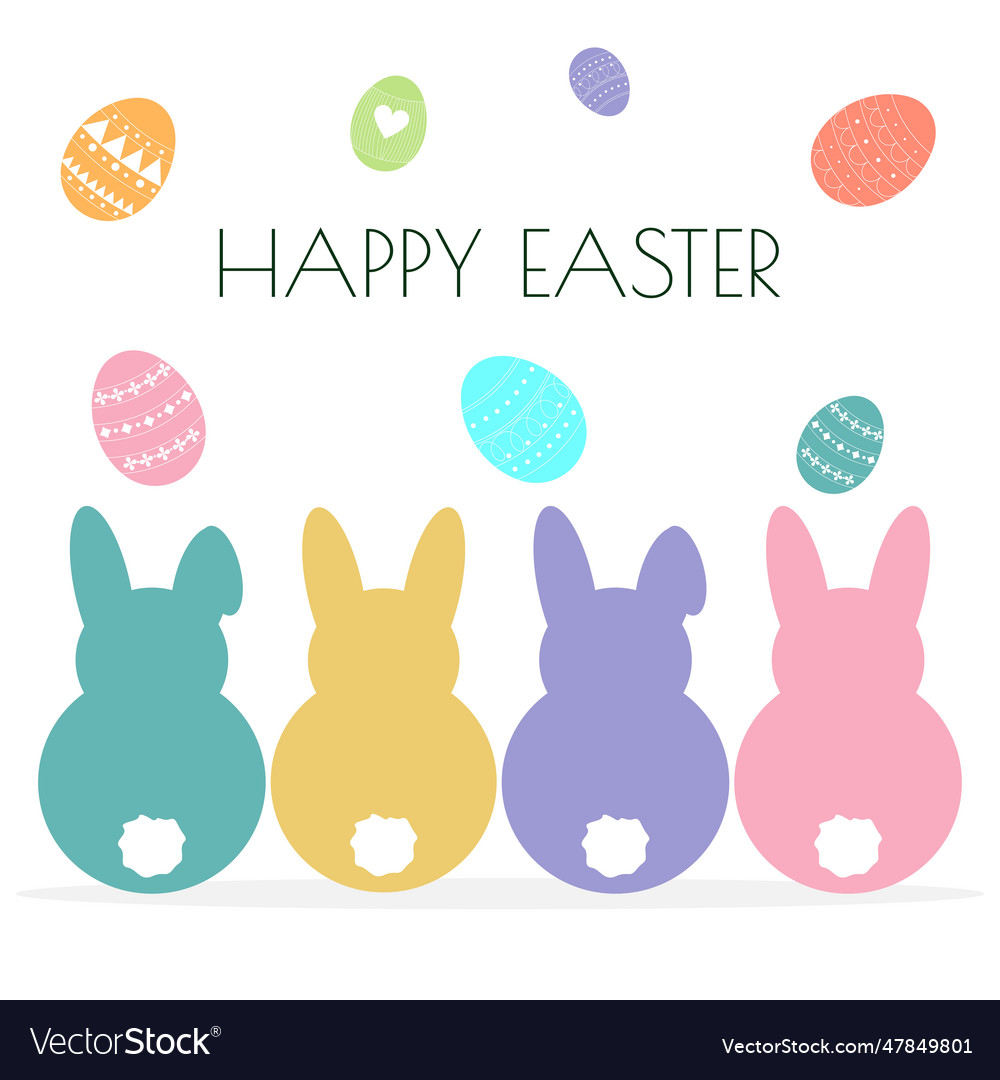 Happy easter Royalty Free Vector Image - VectorStock