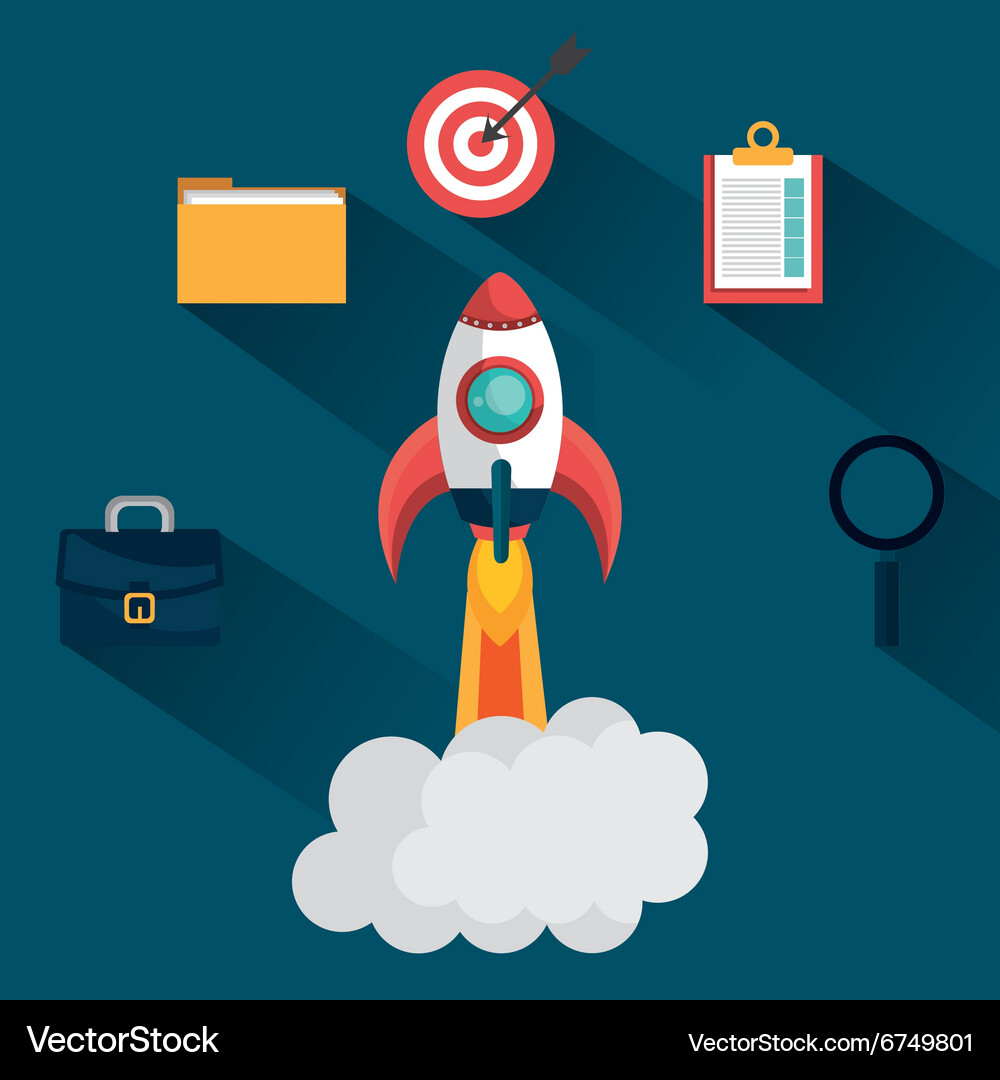 Start up company and business Royalty Free Vector Image