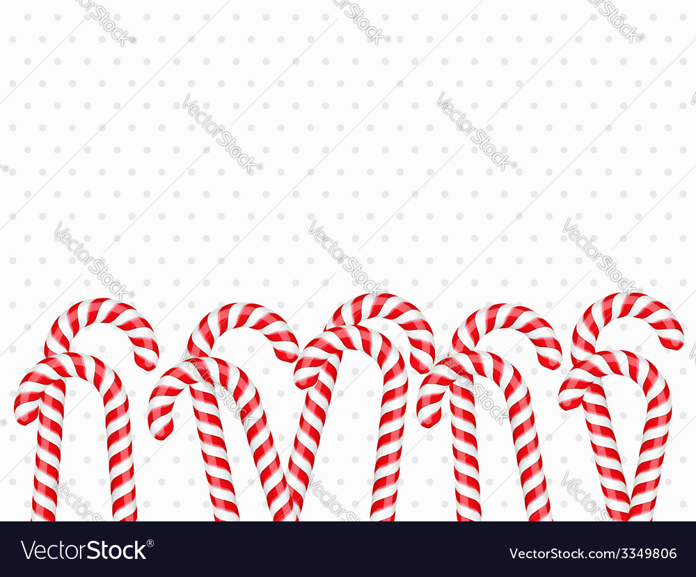 Candy canes Royalty Free Vector Image - VectorStock