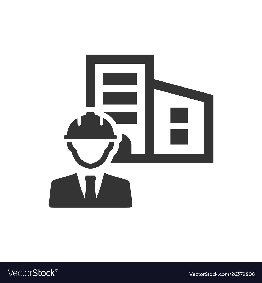 Construction engineer icon Royalty Free Vector Image