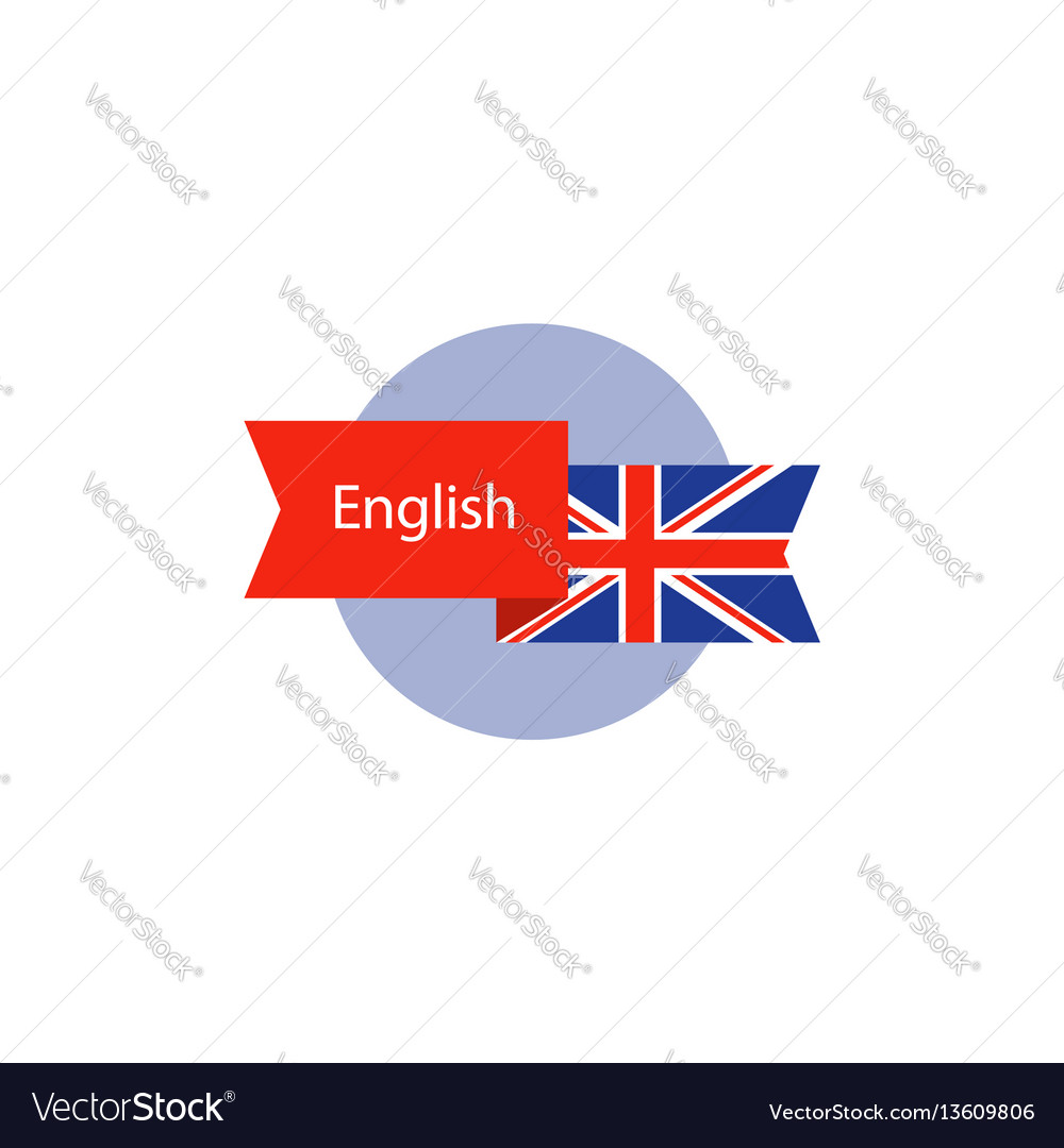 English class icon learning concept language Vector Image