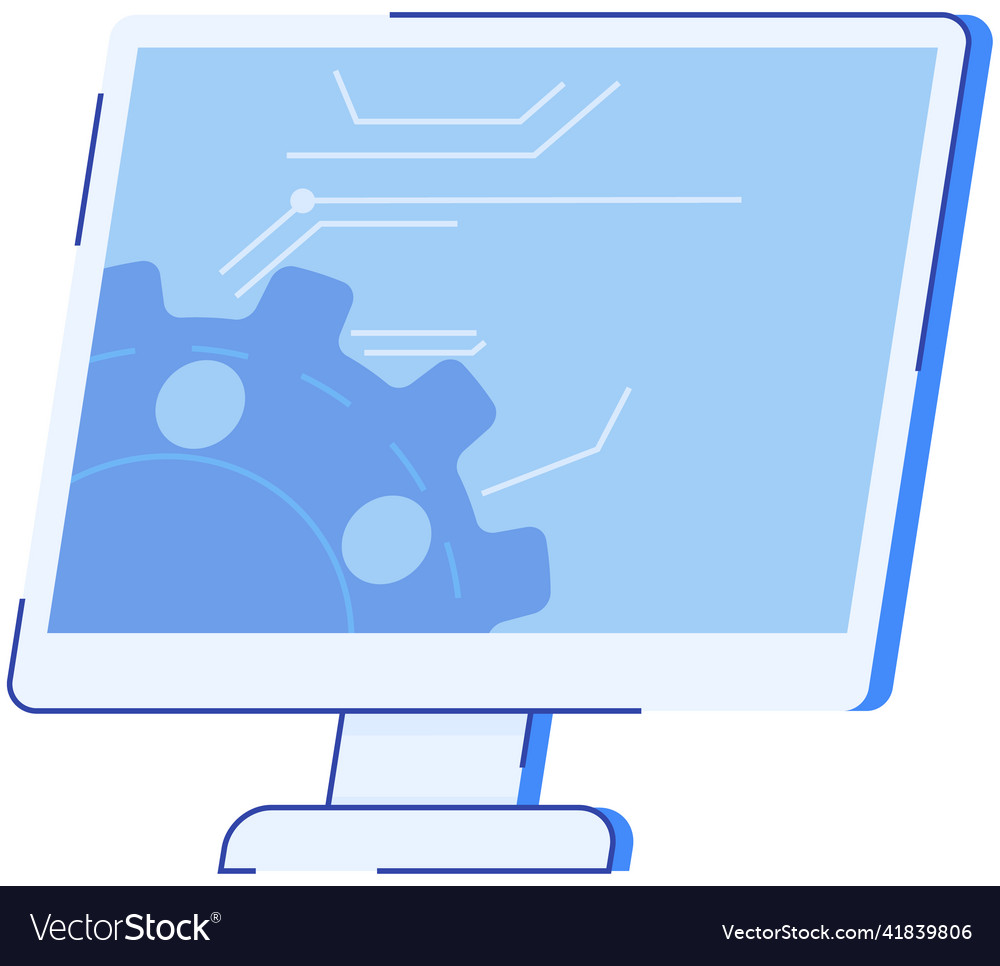 Software for modern device computer setup Vector Image Software for modern device computer setup Vector Image