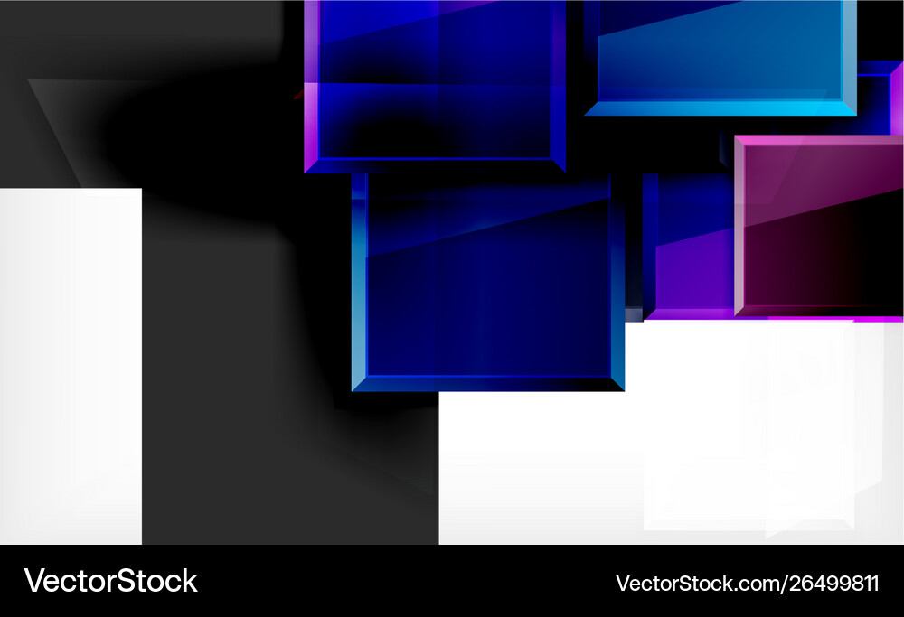 Color squares futuristic abstract background Vector Image