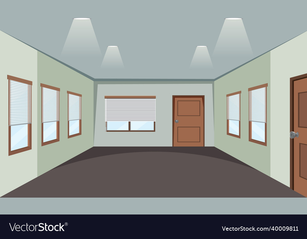 Empty room interior design Royalty Free Vector Image