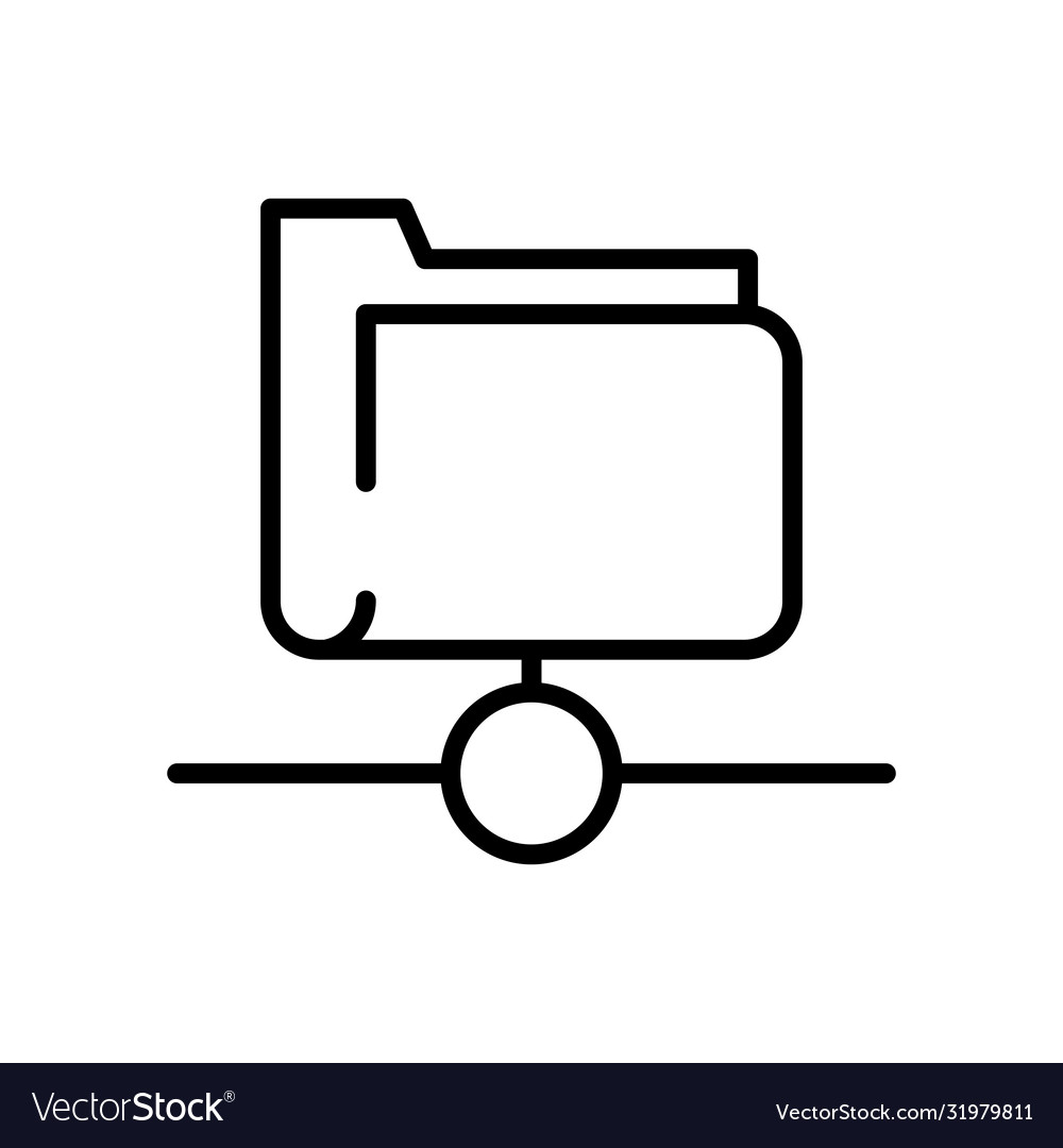 Folder file document line style icon Royalty Free Vector Folder file document line style icon Royalty Free Vector