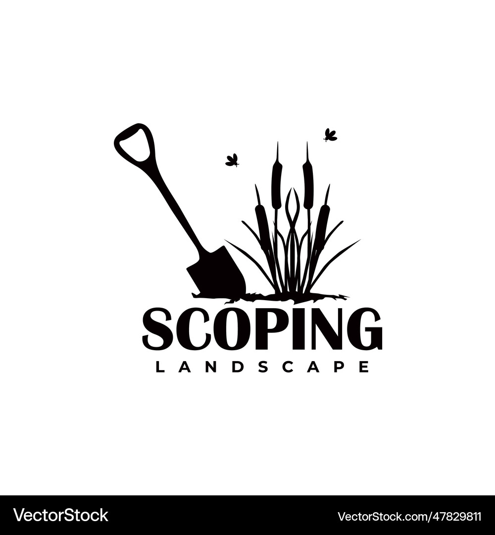 Home backyard landscaping farm logo design Vector Image