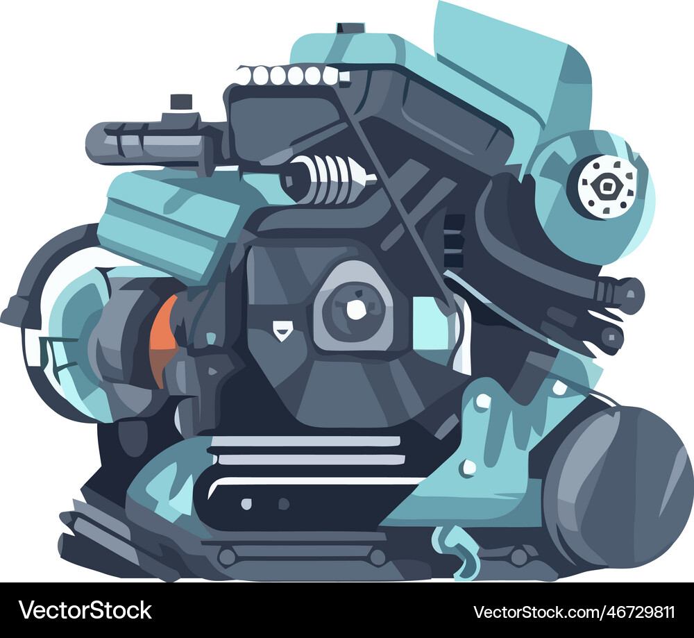Modern machinery industry designs isolated Vector Image