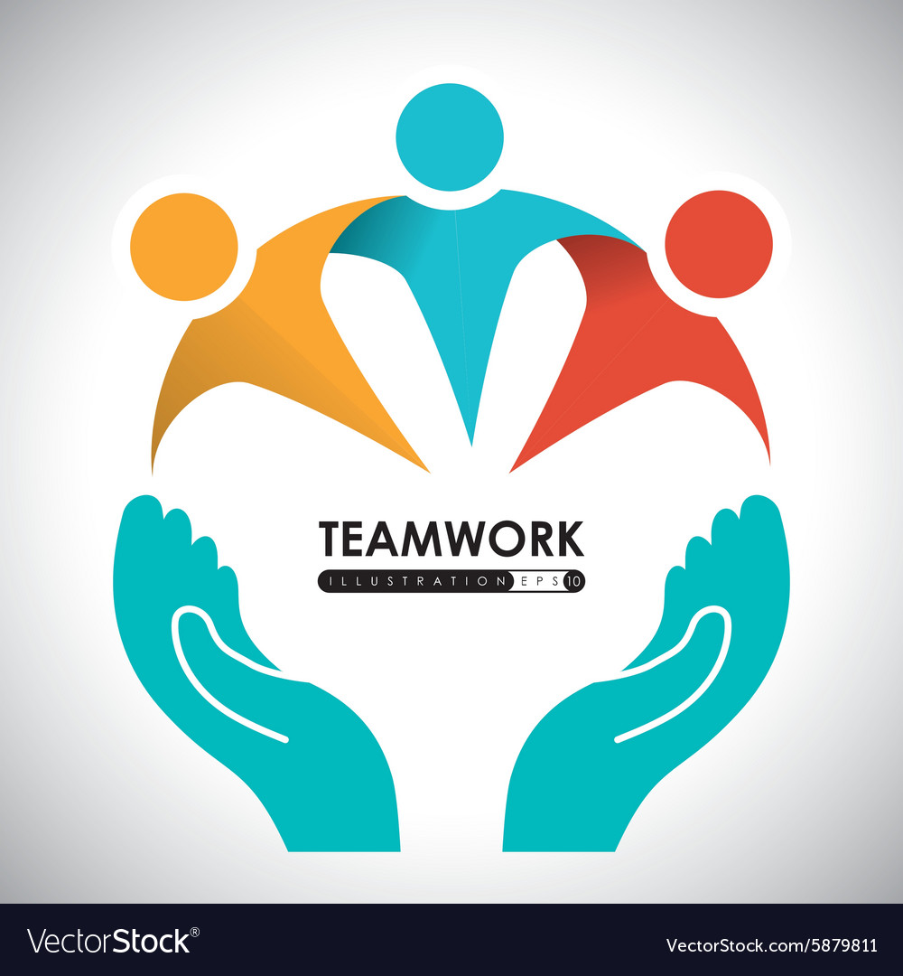 Teamwork design Royalty Free Vector Image - VectorStock