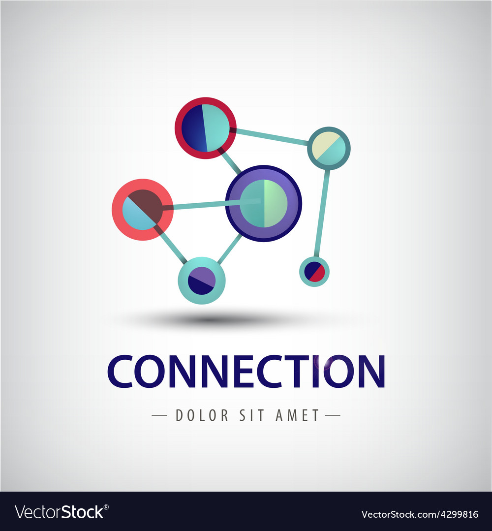 Abstract connection Royalty Free Vector Image - VectorStock