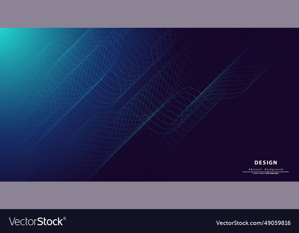 Abstract technology backgrounds by wave lines Vector Image