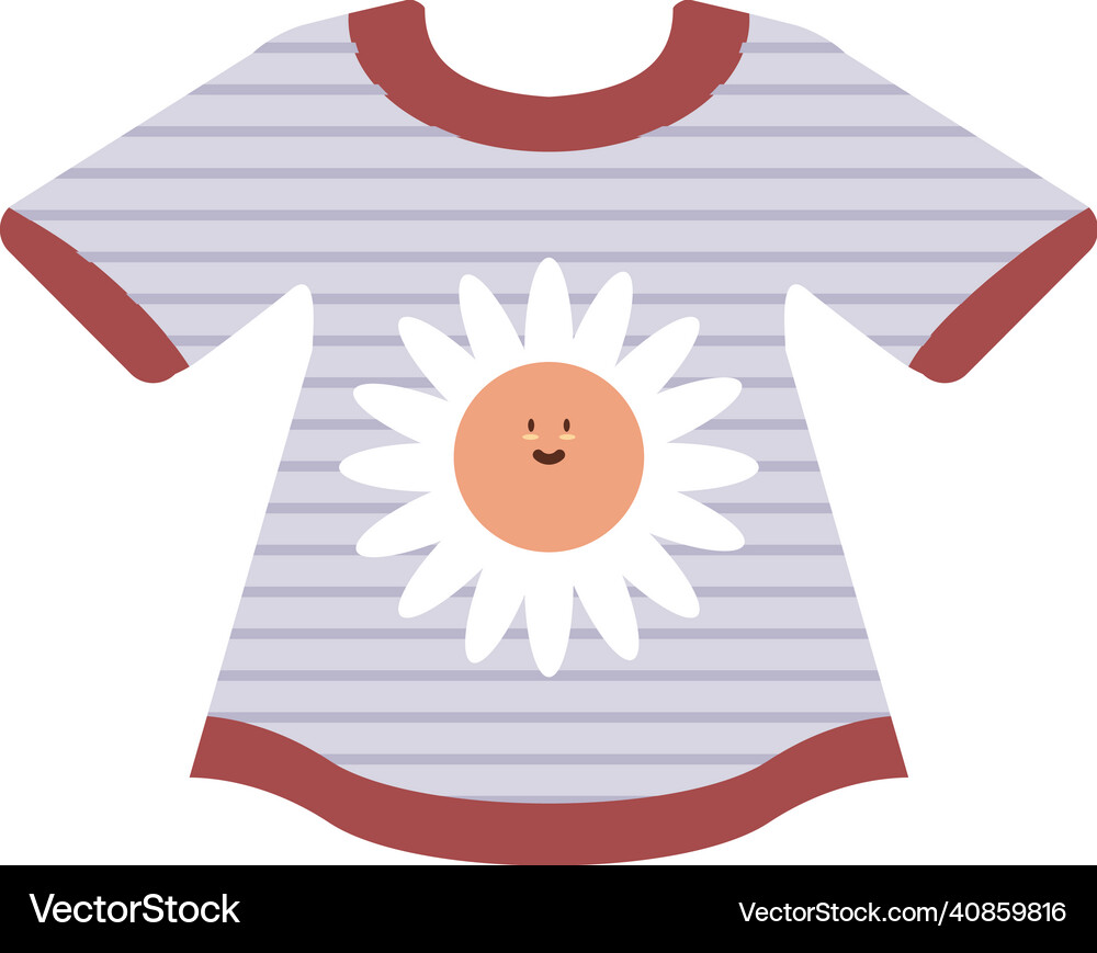 Cute baby dress Royalty Free Vector Image - VectorStock
