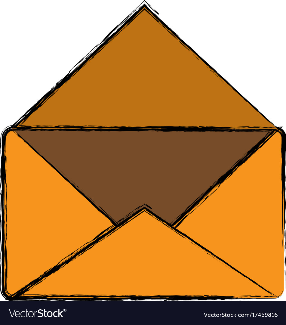Mail envelope message Royalty Free Vector Image