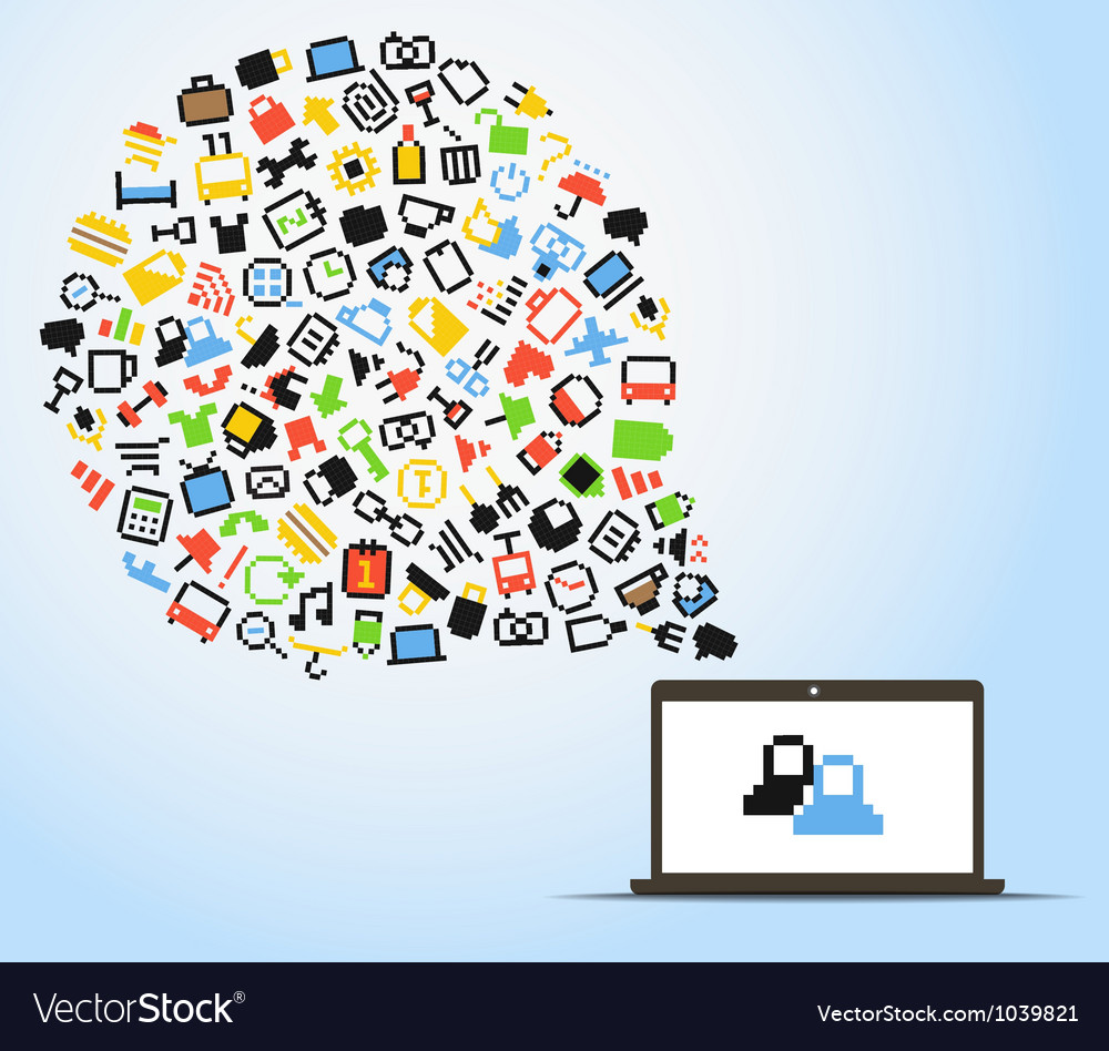 Abstract speech cloud Royalty Free Vector Image