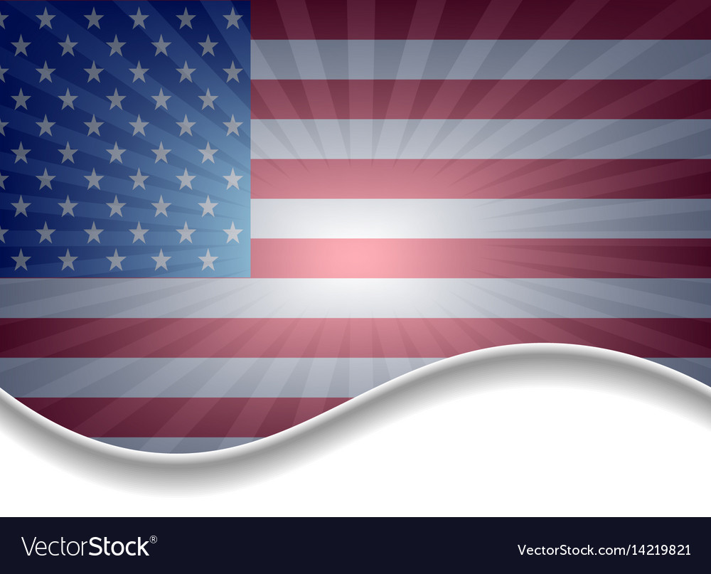Background with usa flag Royalty Free Vector Image