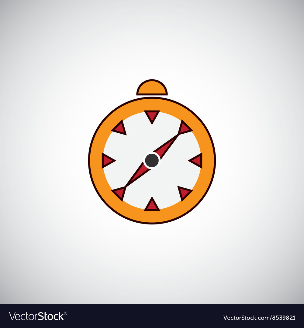 Compass design flat Royalty Free Vector Image - VectorStock