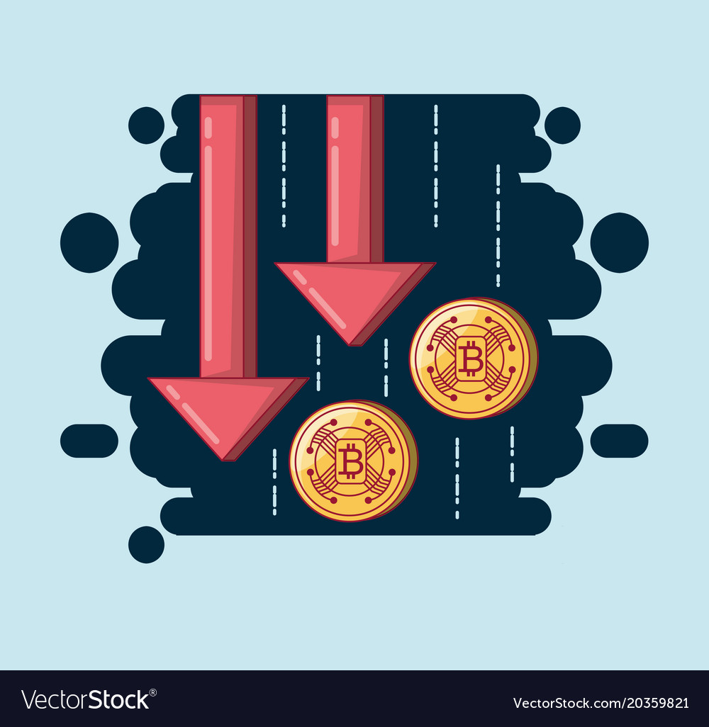 Cryptocurrency design concept Royalty Free Vector Image
