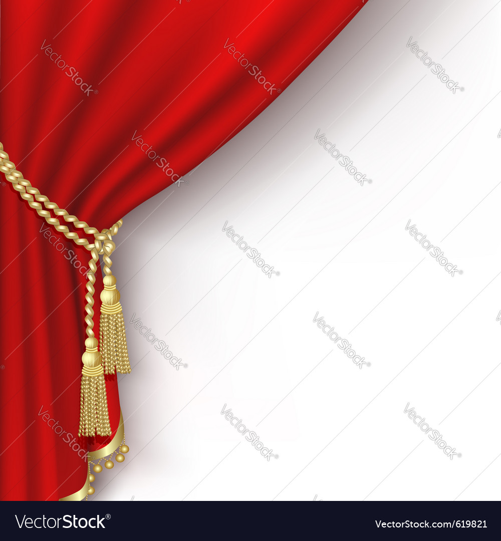 Curtain background Royalty Free Vector Image - VectorStock