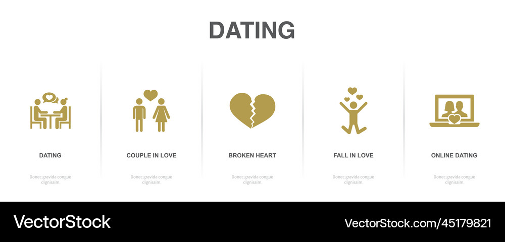 Dating couple in love broken heart fall Royalty Free Vector
