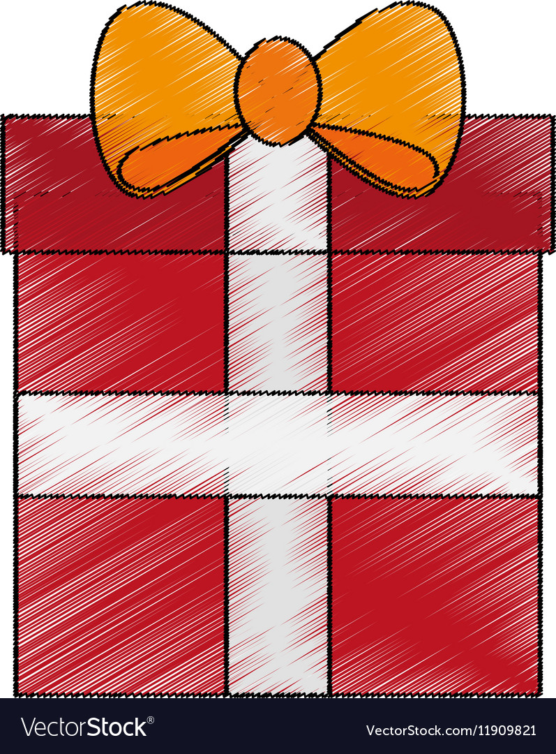 Isolated gift design Royalty Free Vector Image