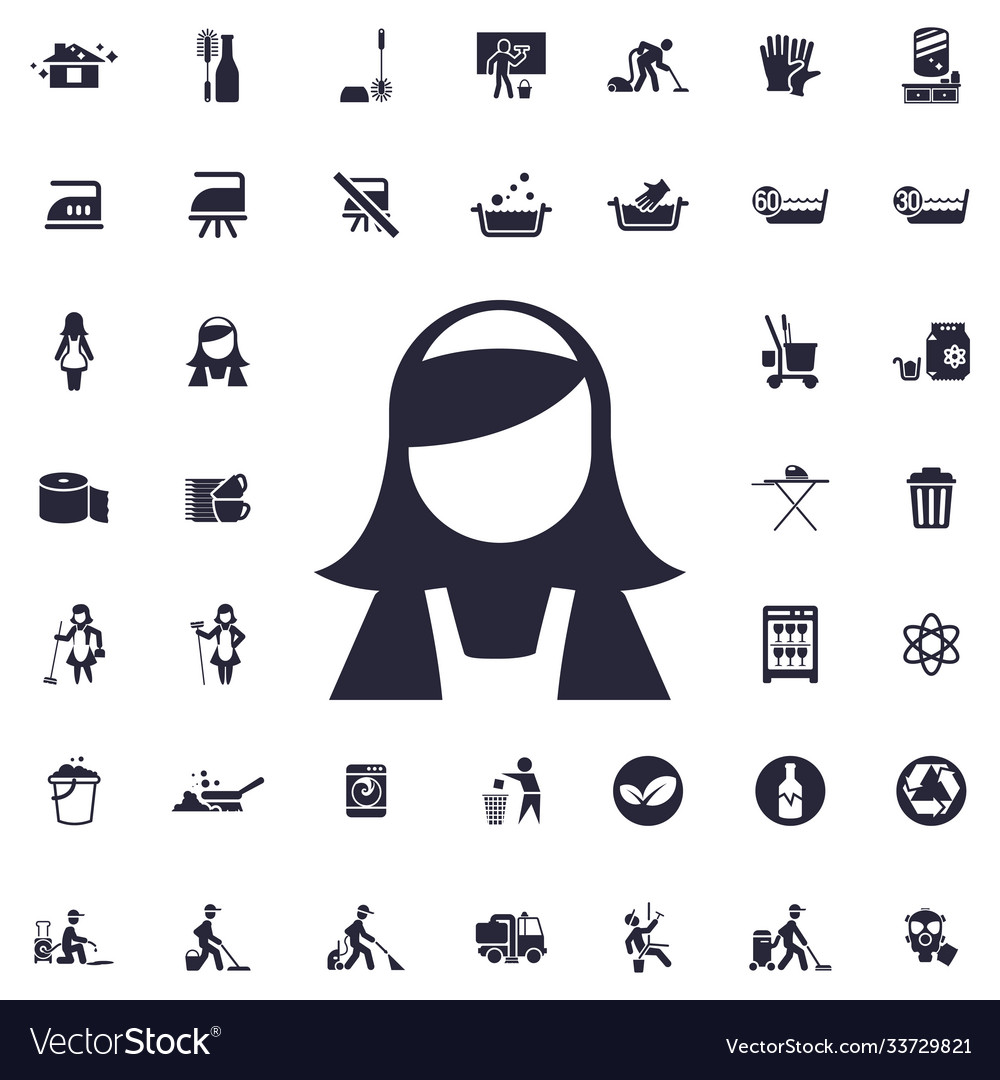 Maid icon Royalty Free Vector Image - VectorStock