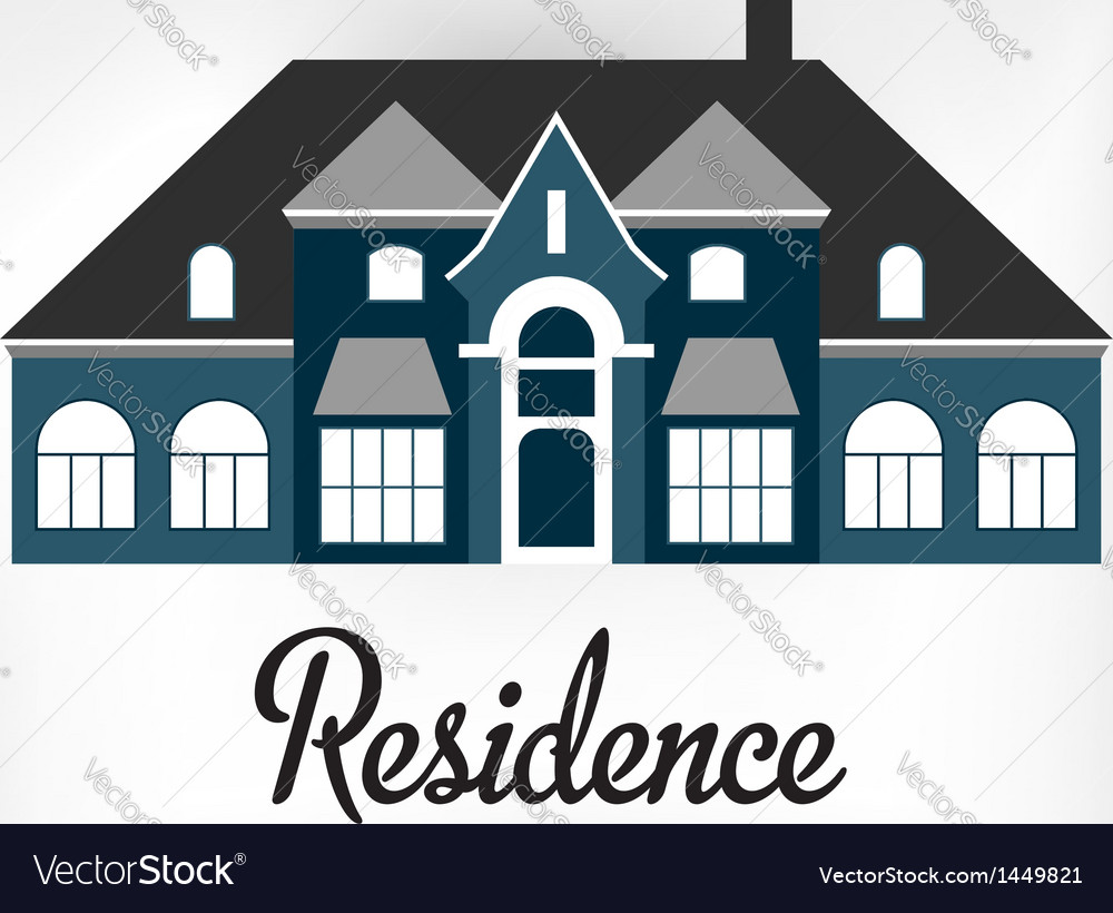 Residence Royalty Free Vector Image - VectorStock