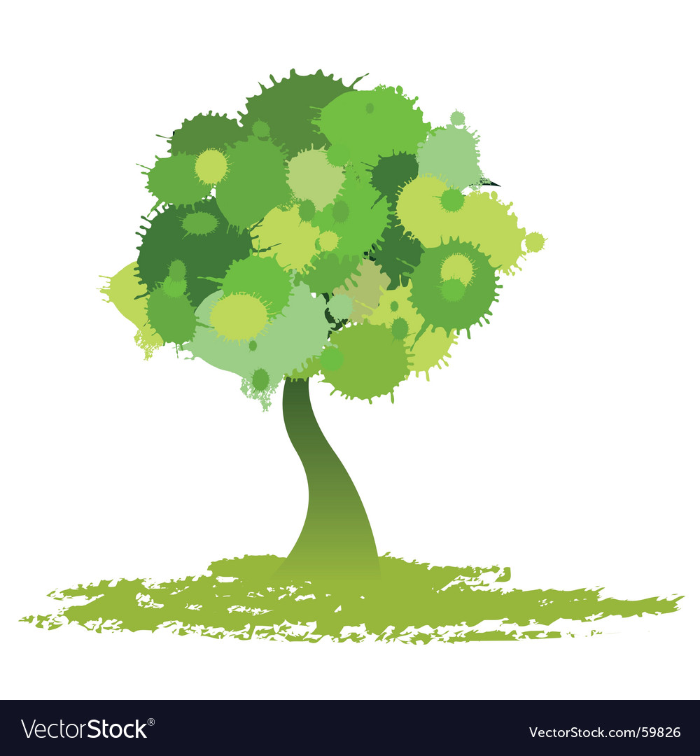 Abstract tree Royalty Free Vector Image - VectorStock