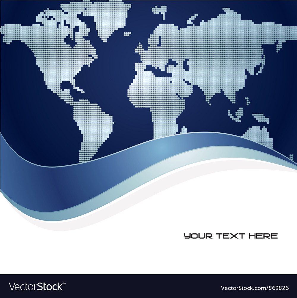 Earth map background Royalty Free Vector Image