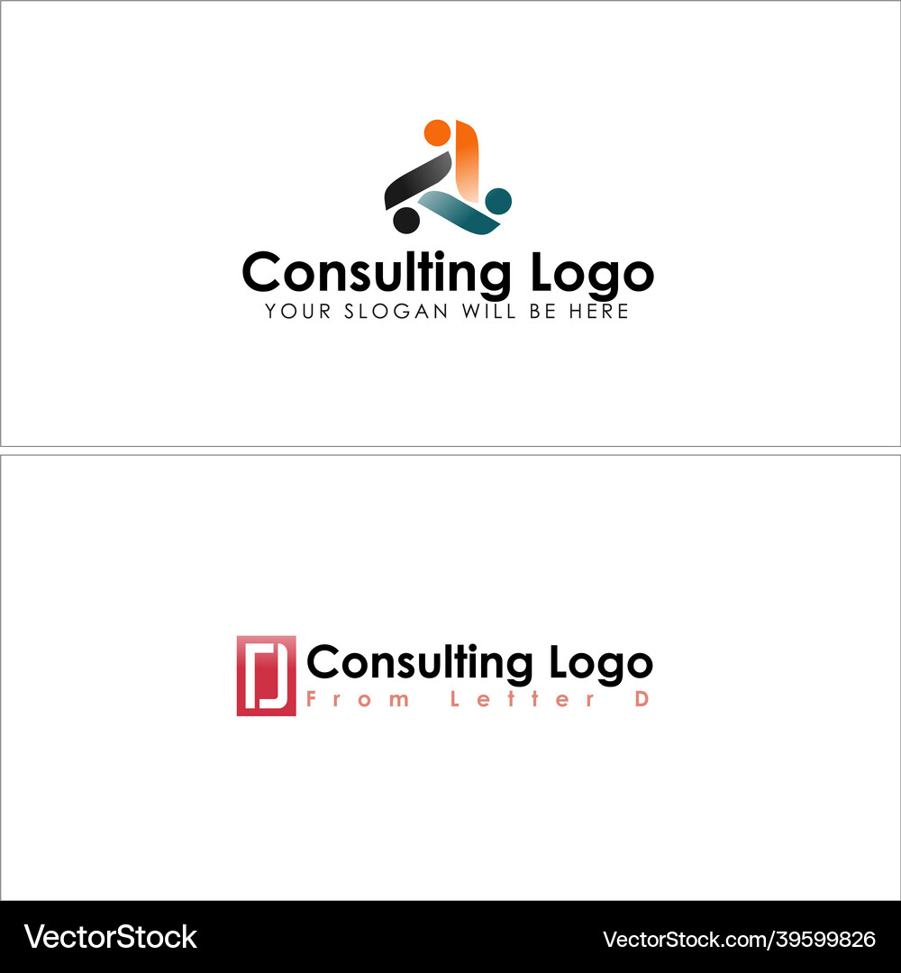 Management consulting initial and people group Vector Image