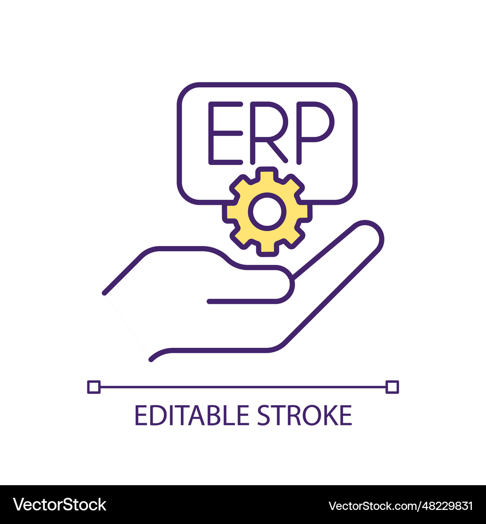 2d thin line colorful regulatory compliance icon Vector Image