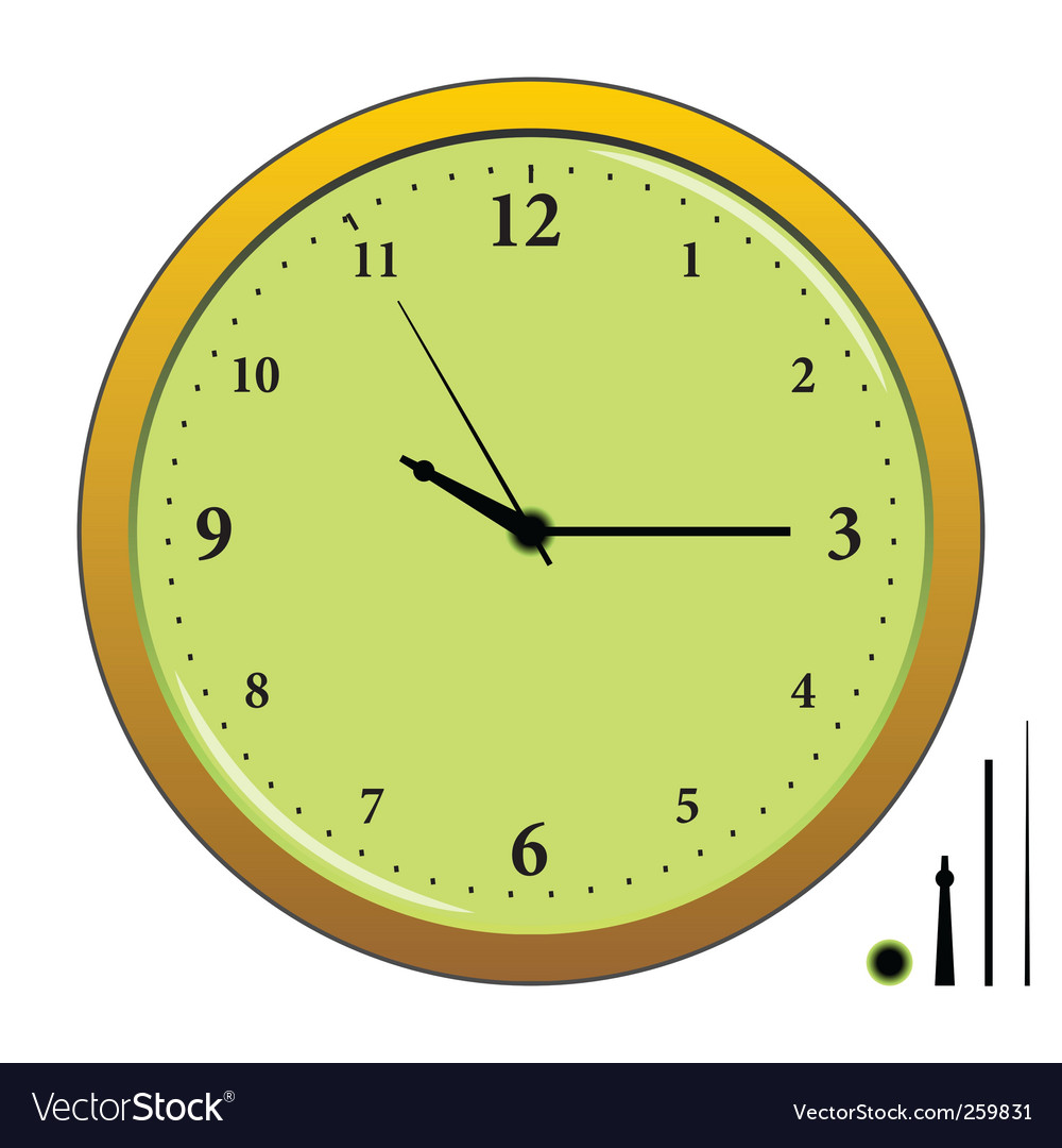 Clock Royalty Free Vector Image - VectorStock