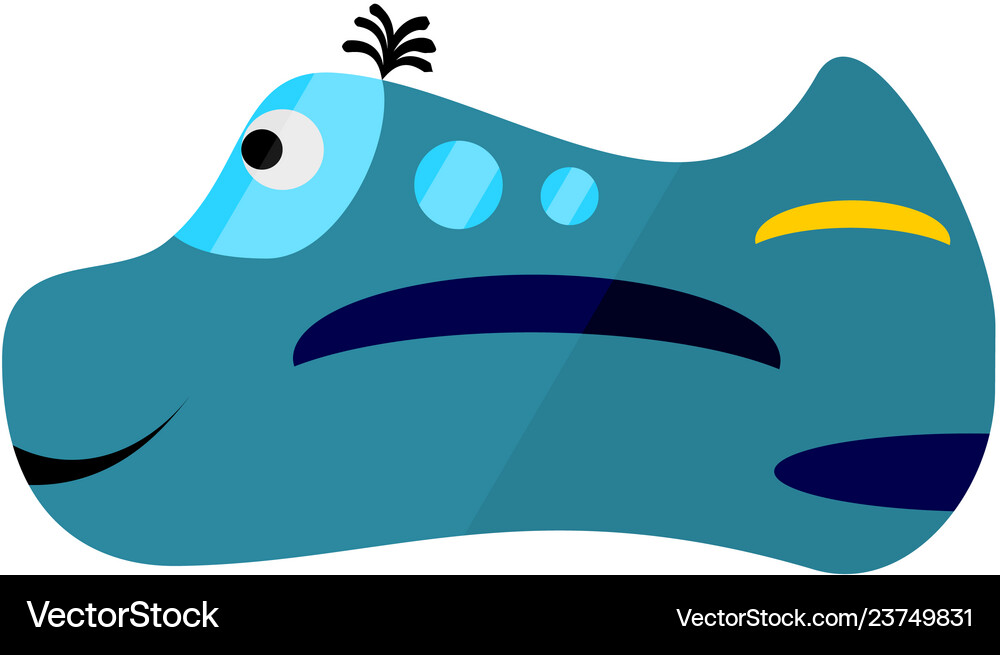 Funny airplane is isolated on a transparent Vector Image