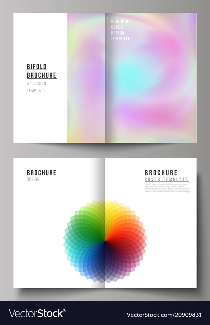 Layout two a4 format Royalty Free Vector Image