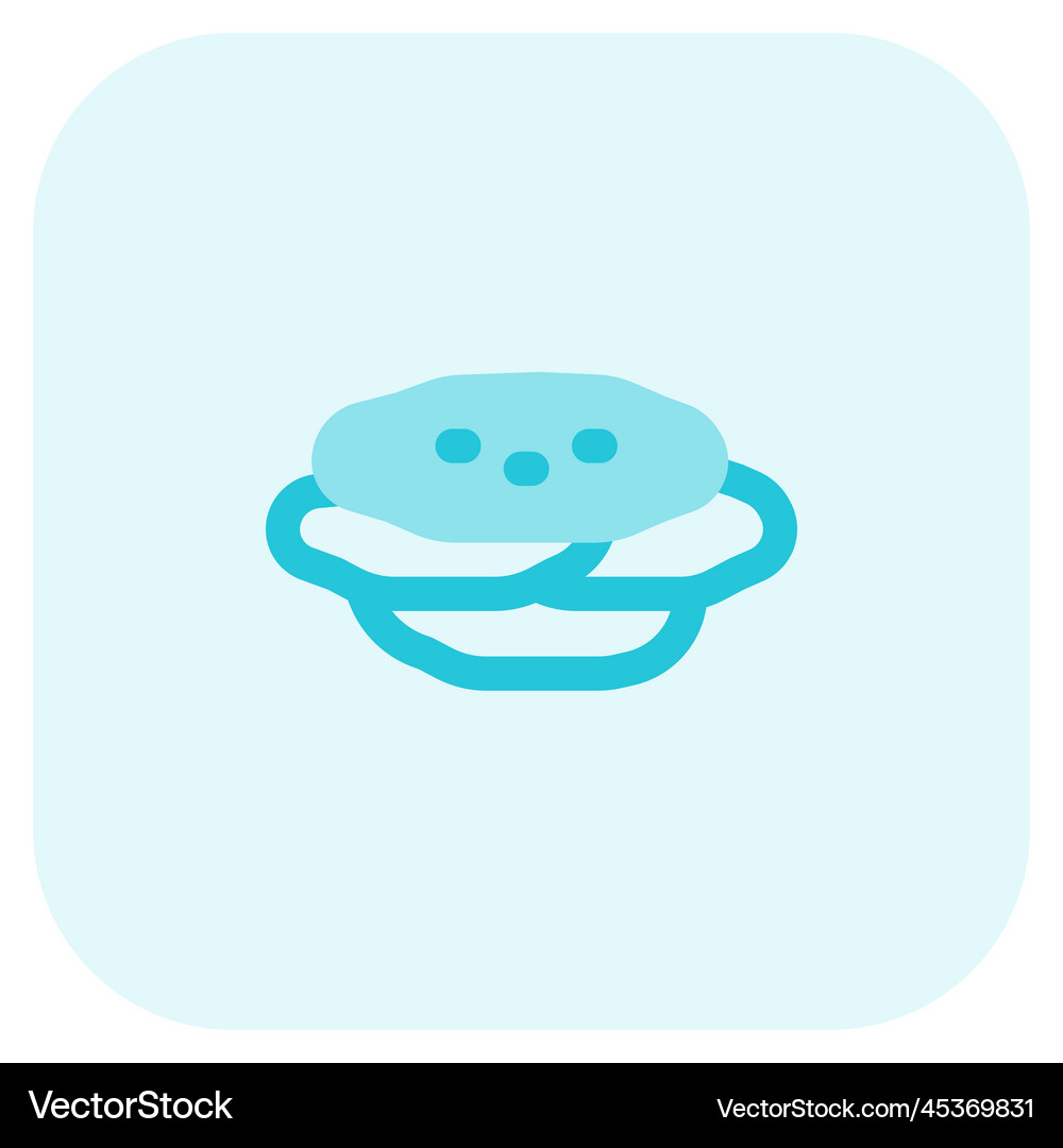 Oven-baked delicious naan or flatbread Royalty Free Vector