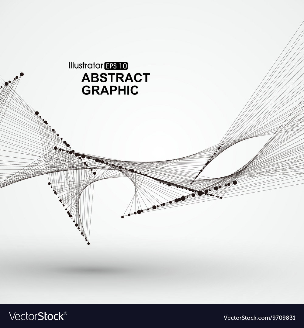 Point flow line pattern composed Royalty Free Vector Image