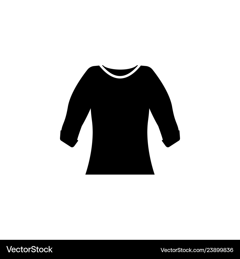 Blouse icon on white background clothing Vector Image