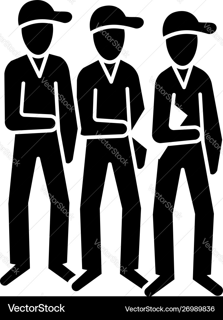 Brotherhood people icon simple style Royalty Free Vector