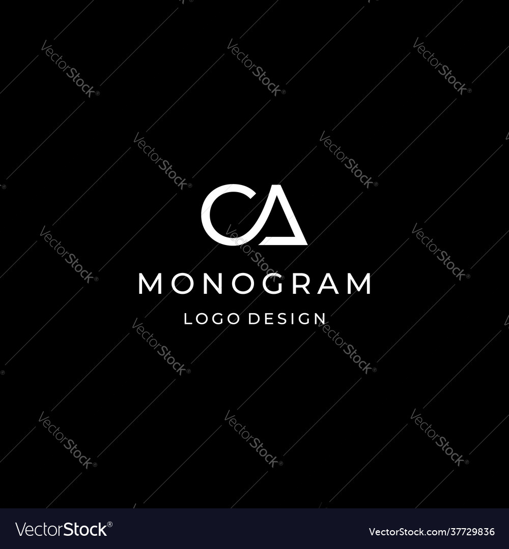 Ca logo Royalty Free Vector Image - VectorStock
