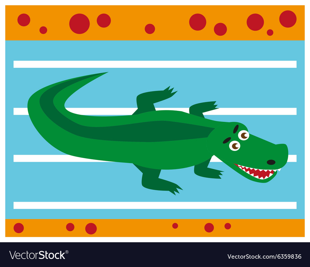 Crocodile Royalty Free Vector Image - VectorStock