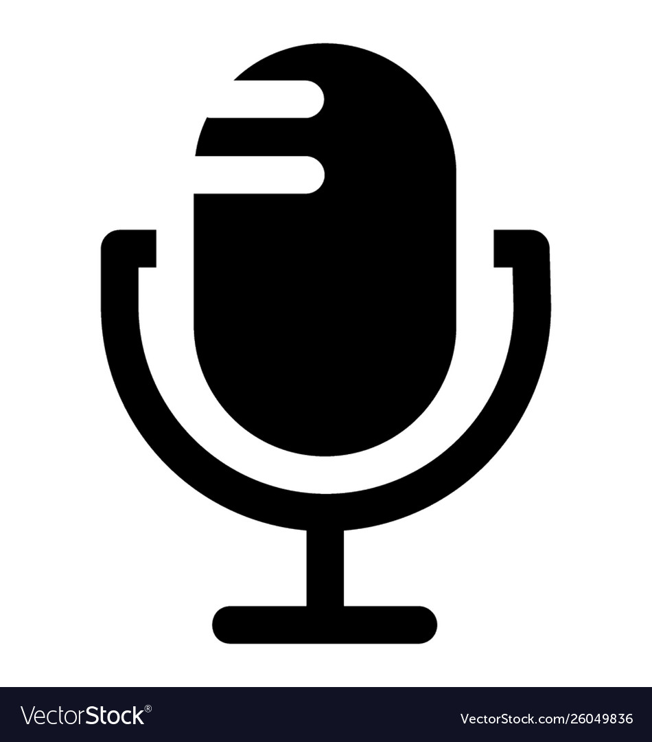 Microphone device Royalty Free Vector Image - VectorStock