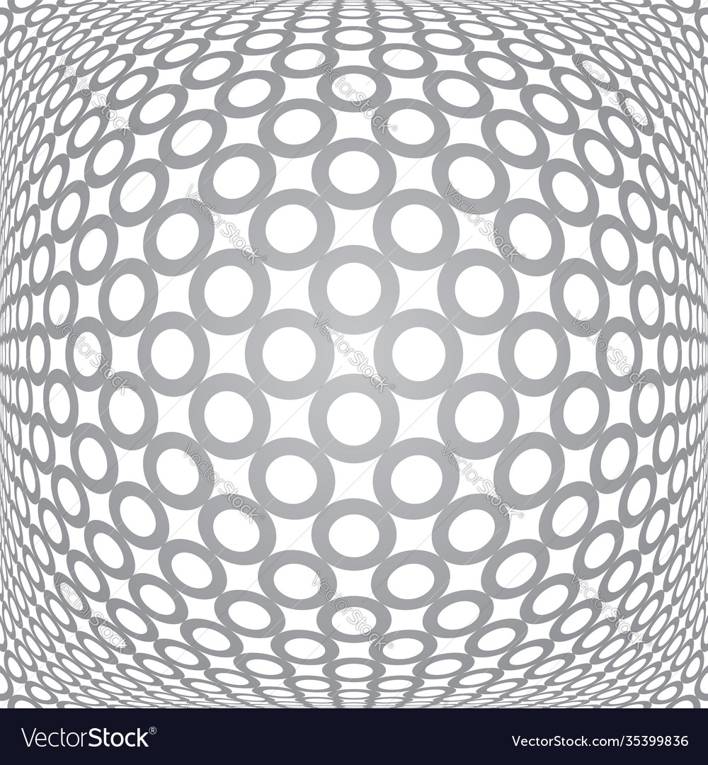 Pattern in 3d spherical shape Royalty Free Vector Image