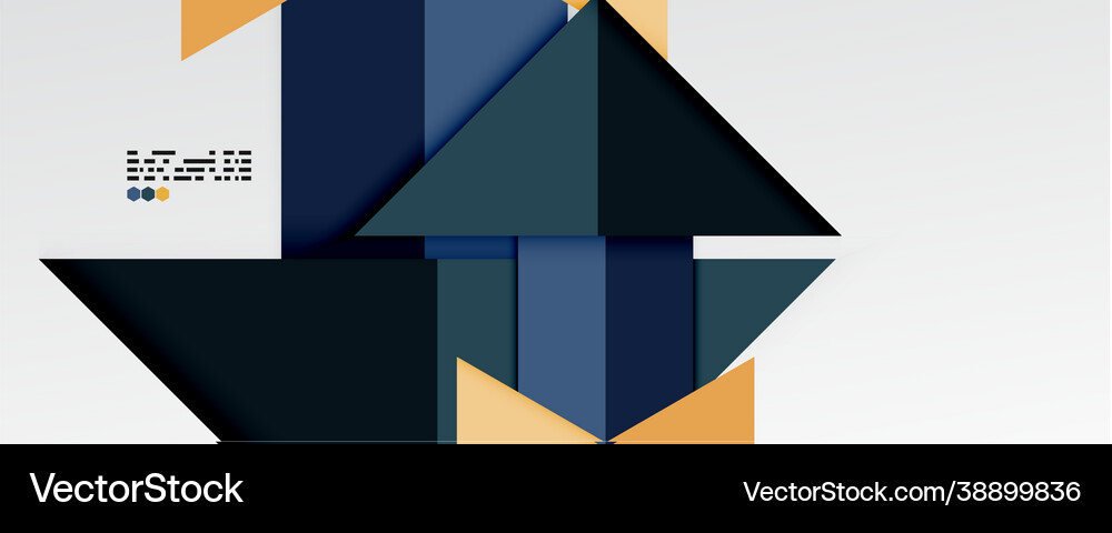 Shiny color triangles and geometric shapes Vector Image