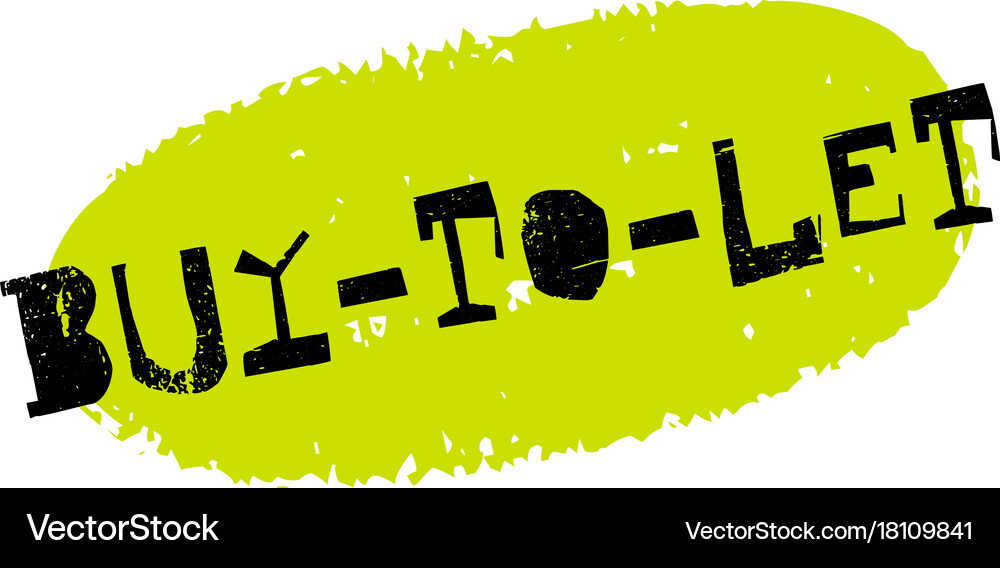 Buy-to-let sticker stamp Royalty Free Vector Image