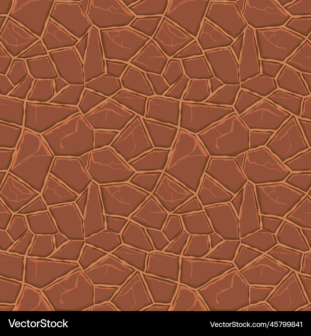 Cartoon game texture rocks dirt and ground Vector Image