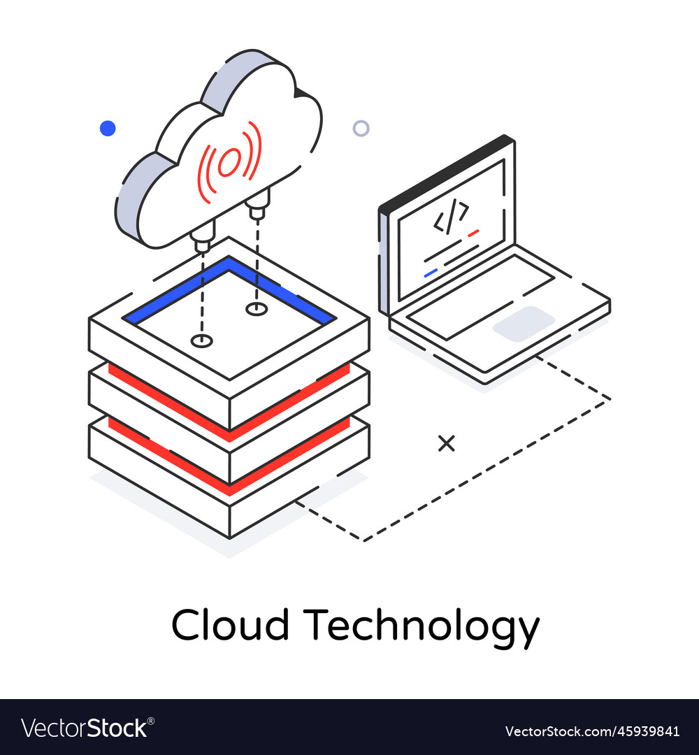 Cloud technology Royalty Free Vector Image - VectorStock