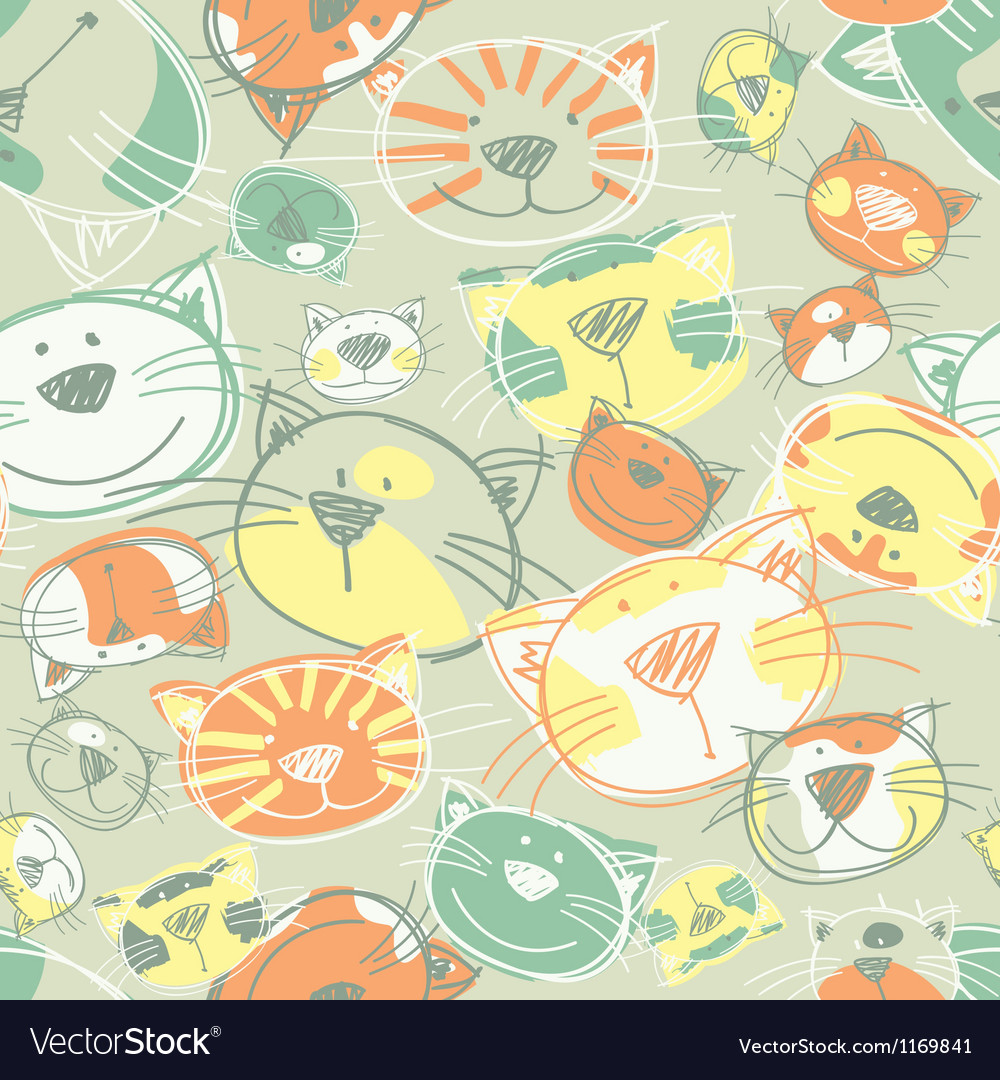 Cute kittens Royalty Free Vector Image - VectorStock