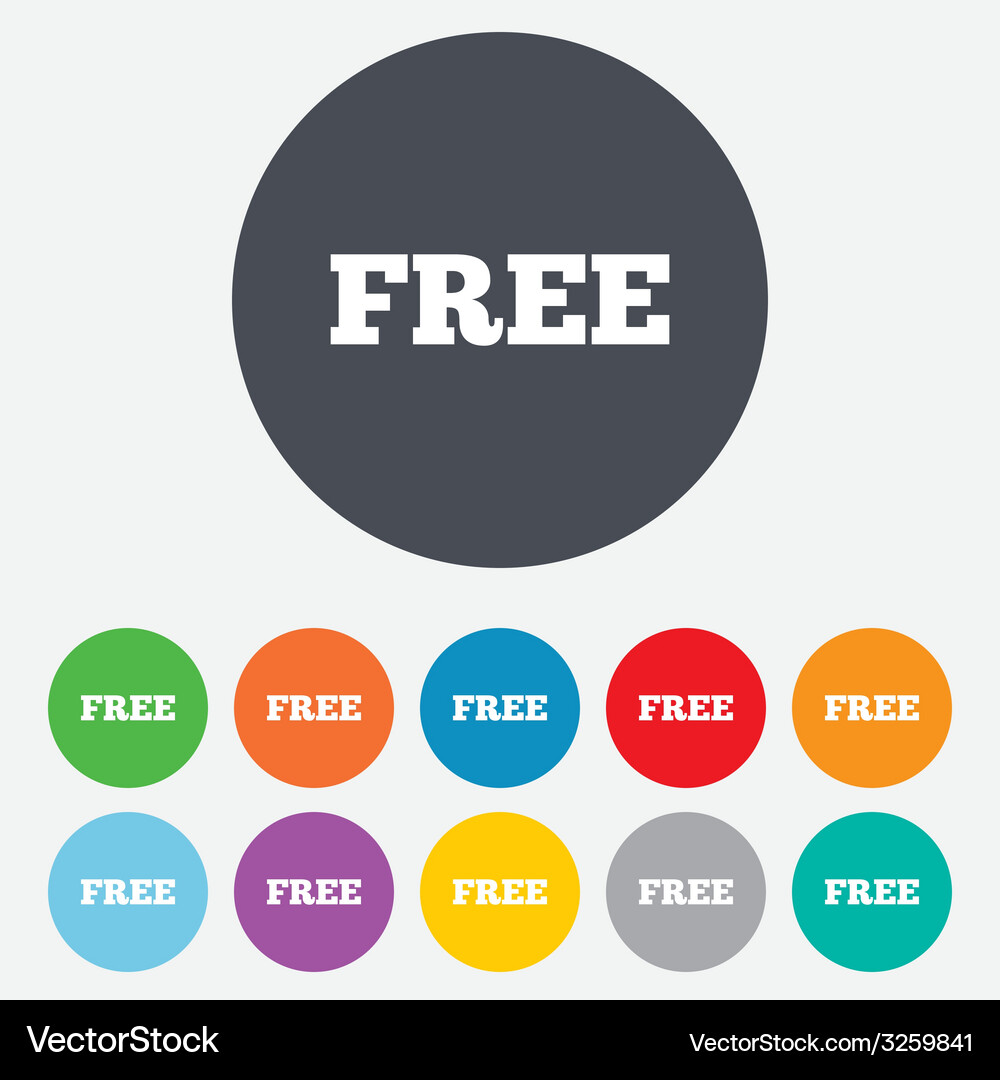 Free sign icon special offer symbol Royalty Free Vector
