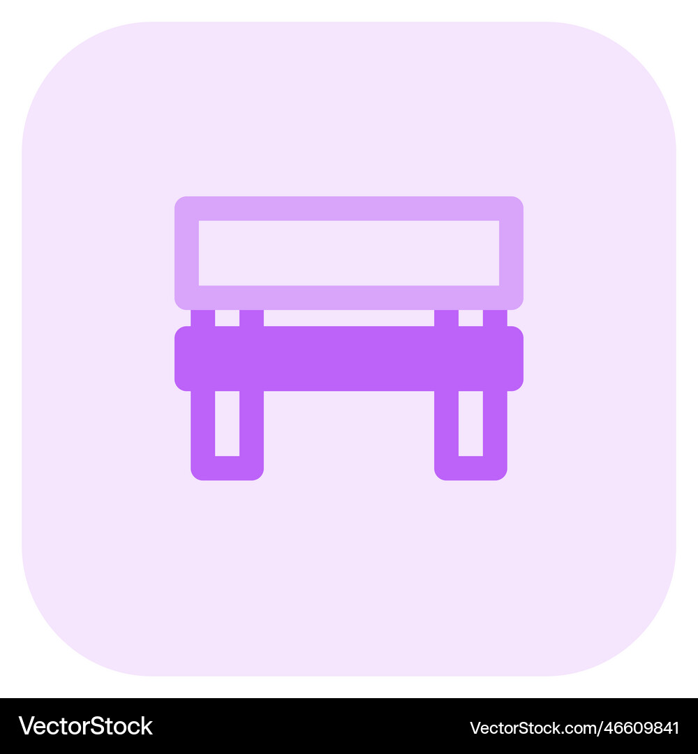 Multiple-person wooden bench with long seat Vector Image