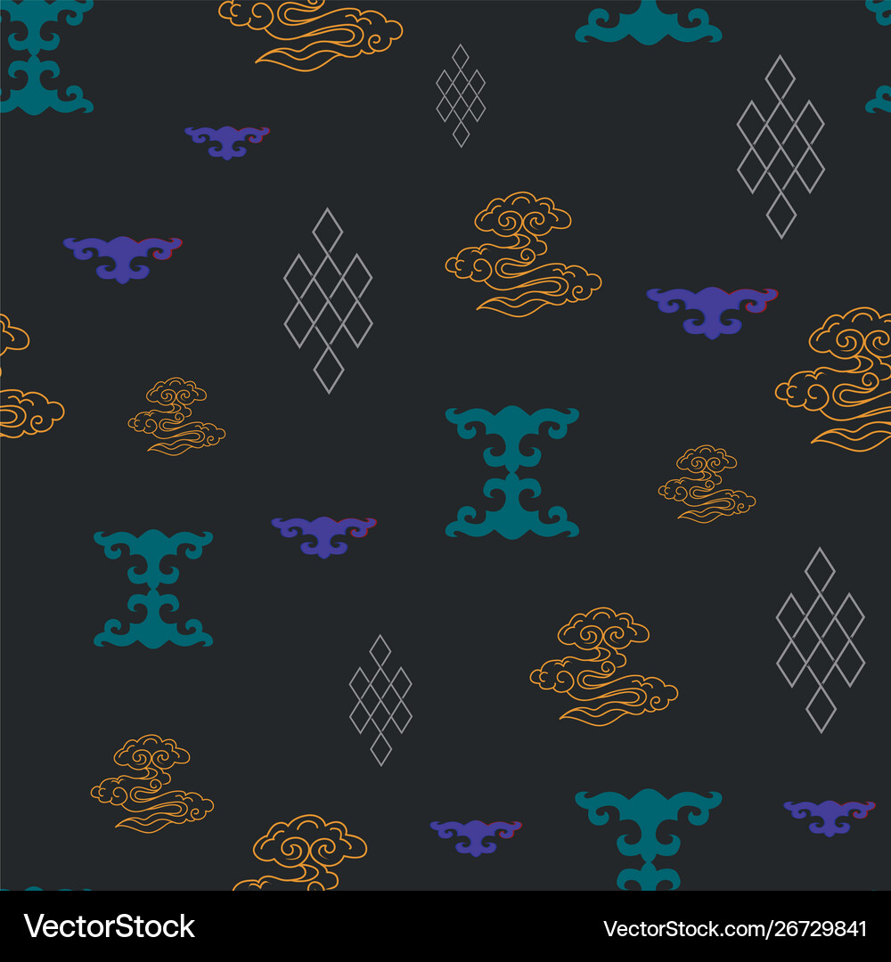 Traditional symbol and ornaments Royalty Free Vector Image