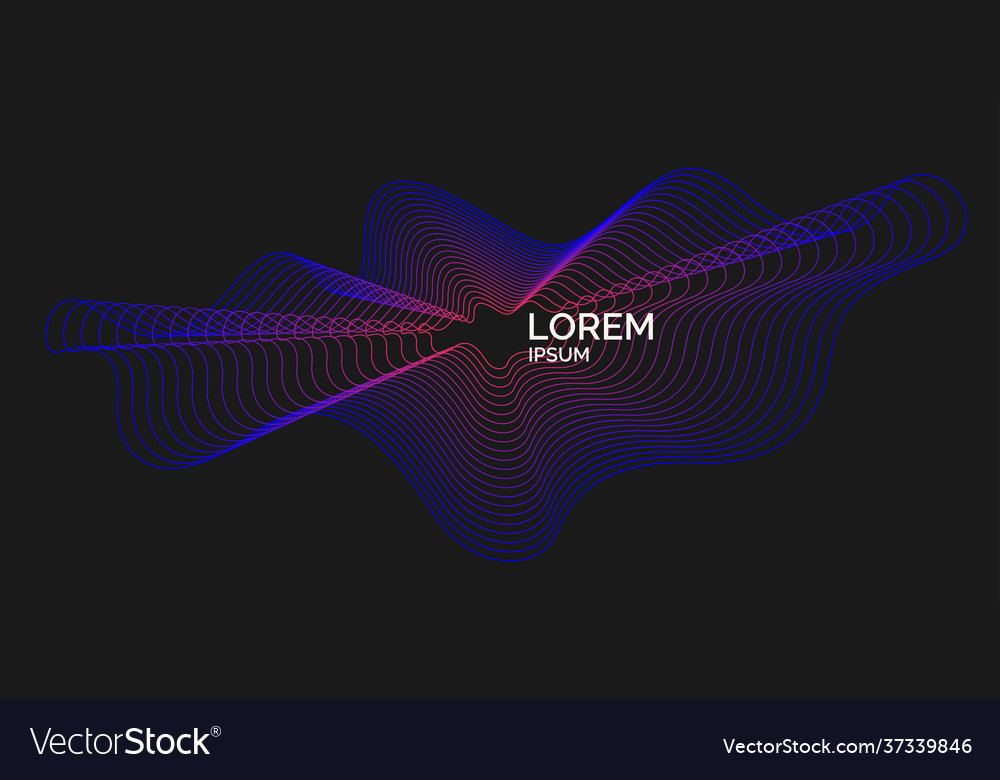 Abstract background with dynamic waves Royalty Free Vector